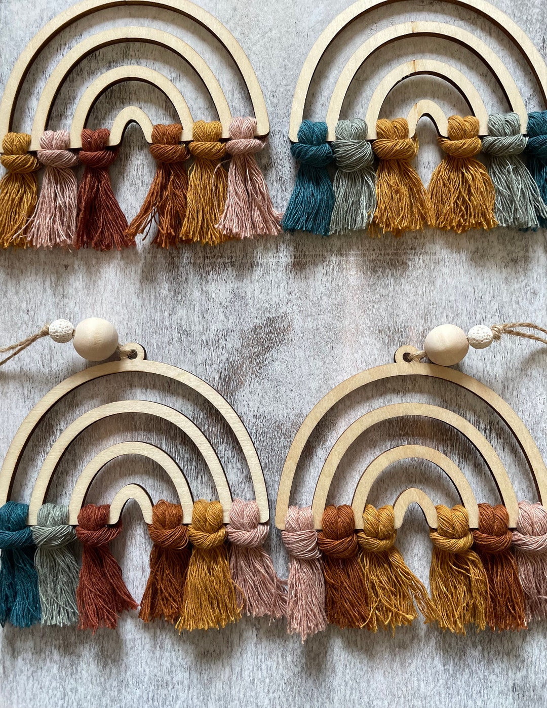 Macrame Rainbow Oil Diffuser - Etsy
