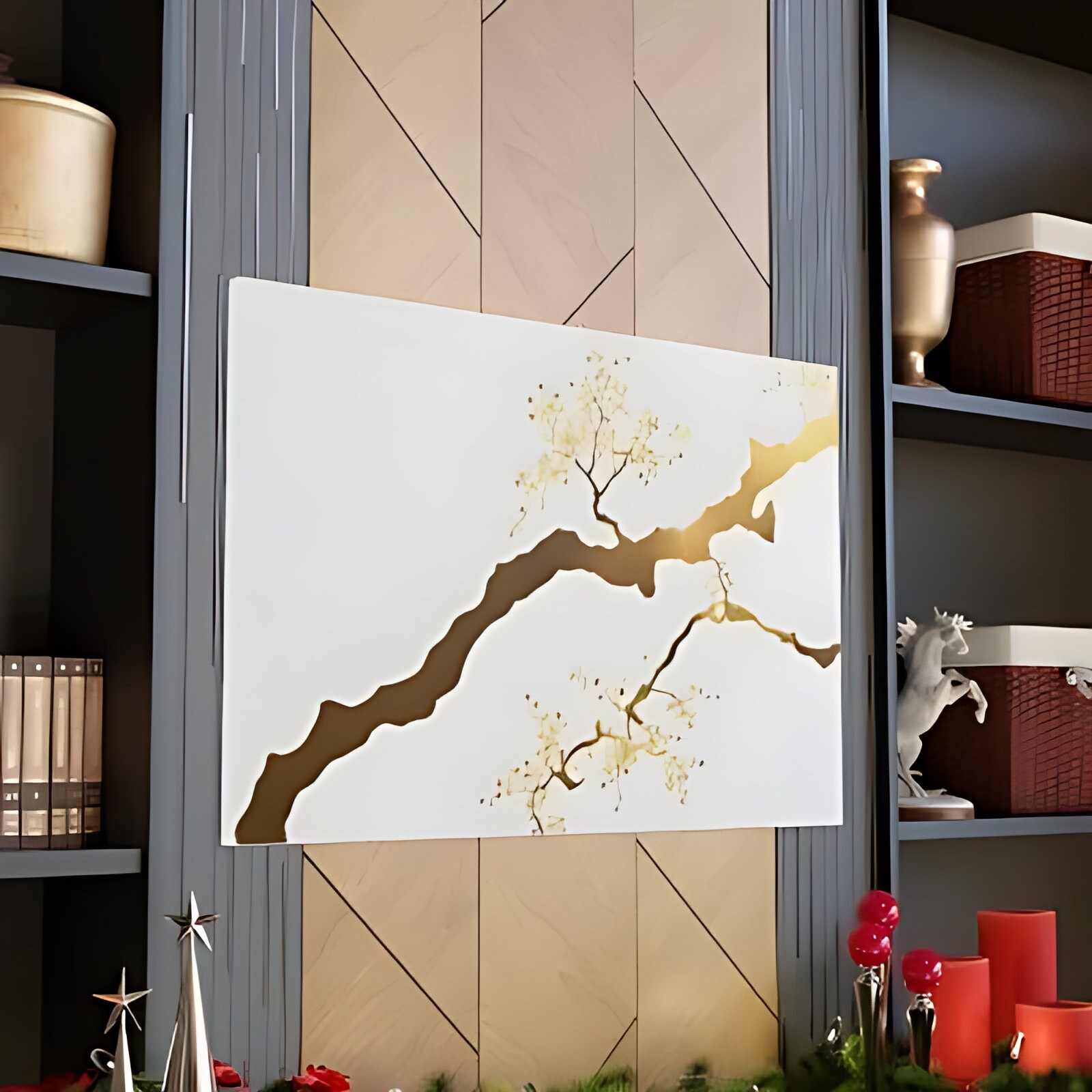 Kintsugi Wall Art Japanese Wall Art Kintsugi Painting Japanese Wall Art ...