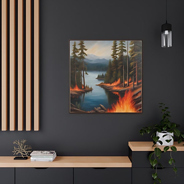 Wilderness Painting - Etsy