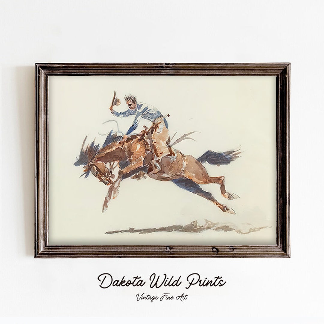 Western Watercolor Painting | Western Style Print | Rustic Southwest ...