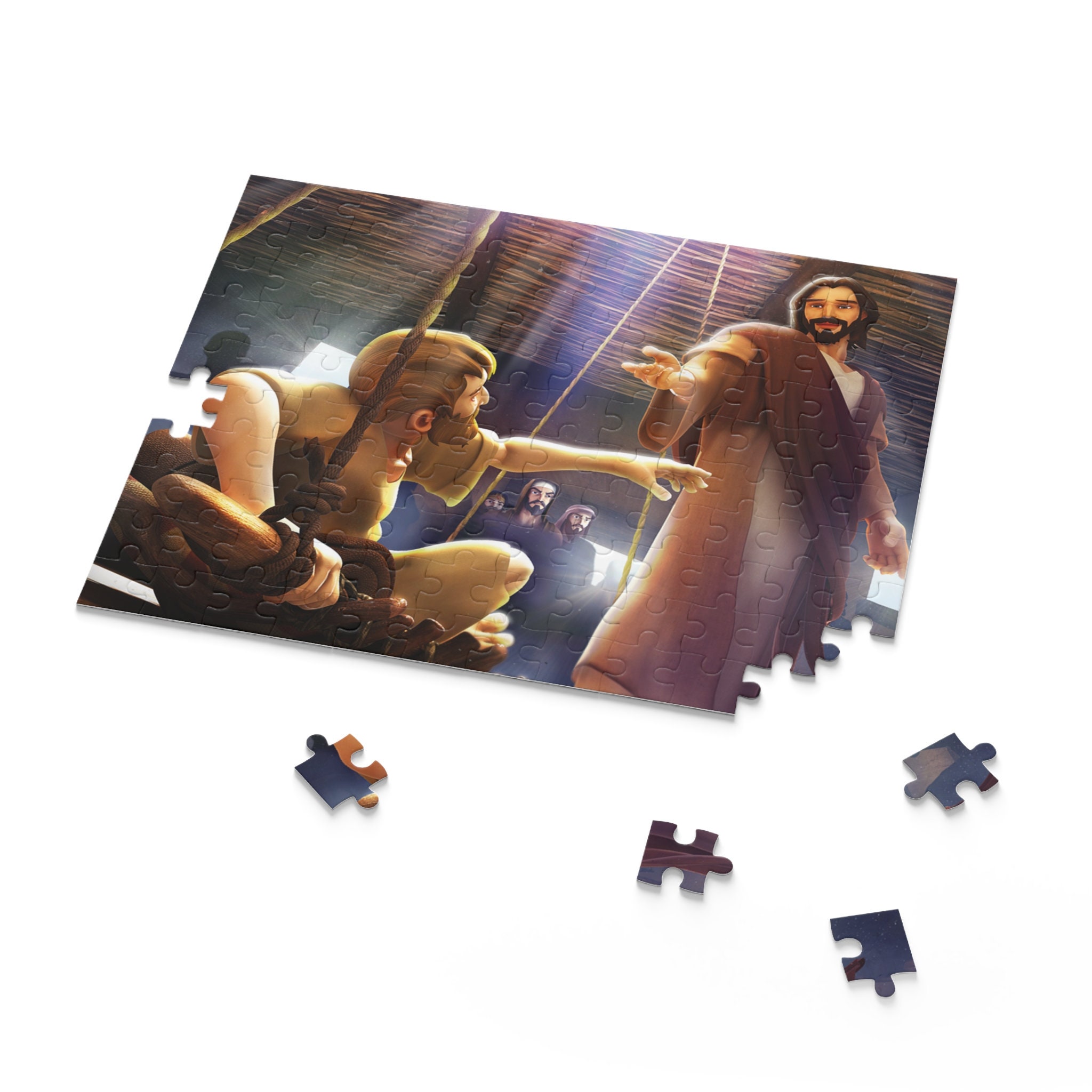 The Superbook Jesus and the Paralytic Beautiful Bible Story Puzzle - Etsy