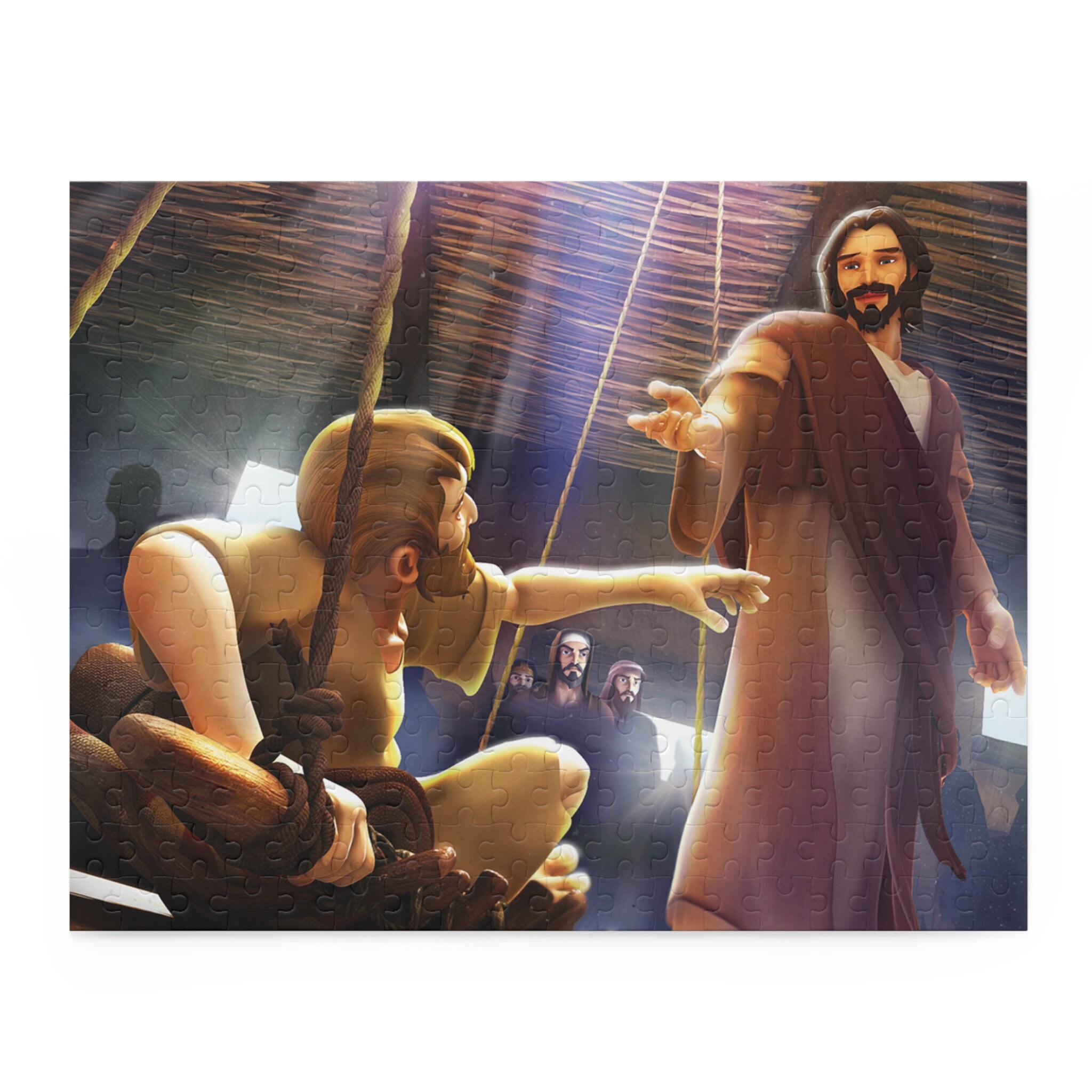 The Superbook Jesus and the Paralytic Beautiful Bible Story Puzzle - Etsy
