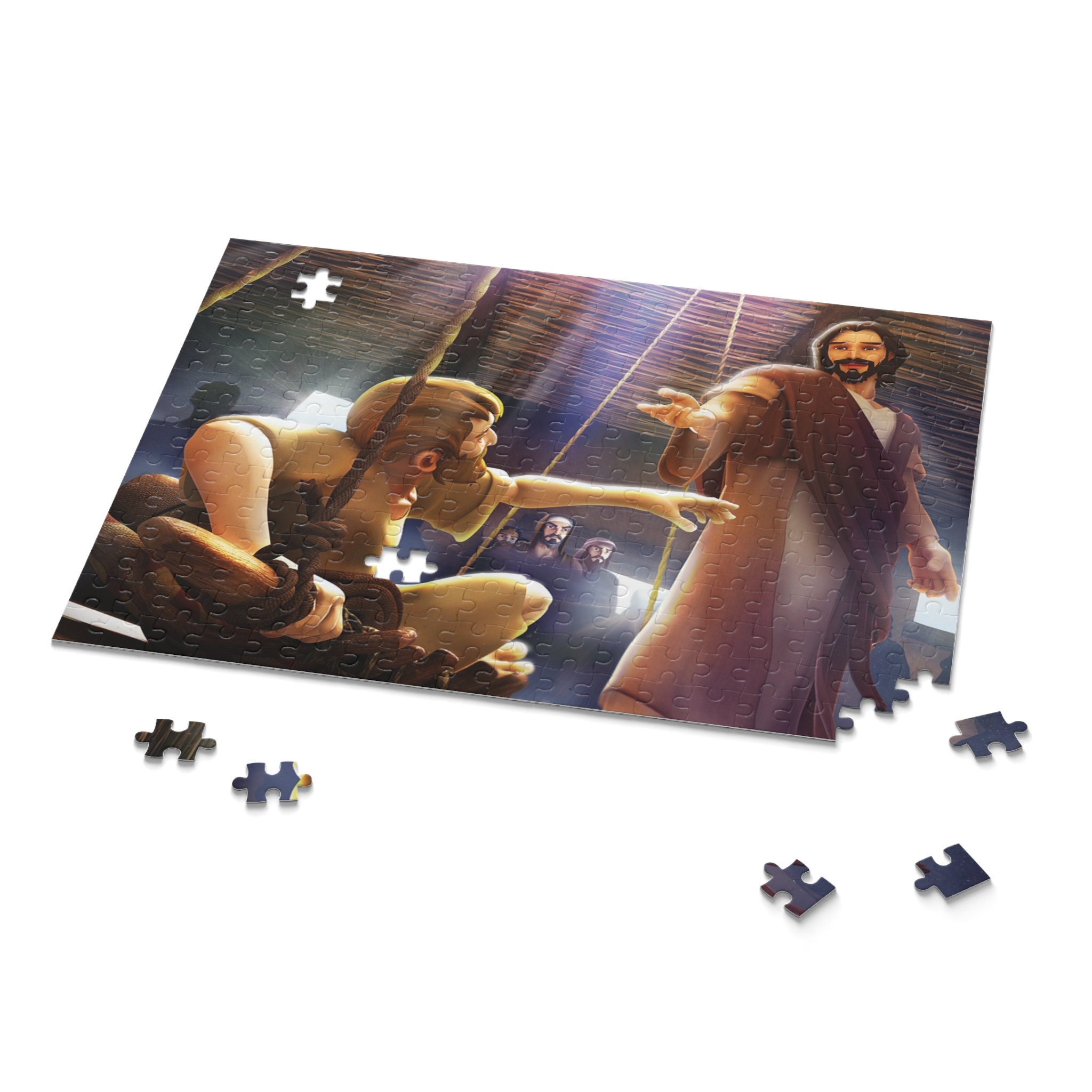 The Superbook Jesus and the Paralytic Beautiful Bible Story Puzzle - Etsy