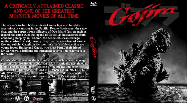 CUSTOM Blu-ray COVER - Godzilla Era Collection (showa, Heisei ...