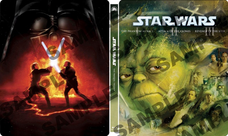 CUSTOM STEELBOOK DESIGNS - Star Wars Trilogy Collection - Etsy