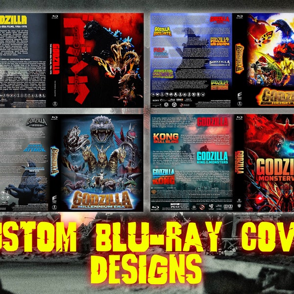 Custom Godzilla Blu Ray Cases - Etsy