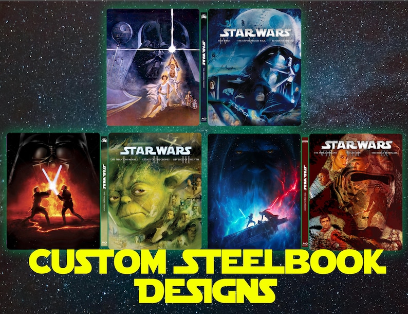 CUSTOM STEELBOOK DESIGNS - Star Wars Trilogy Collection - Etsy