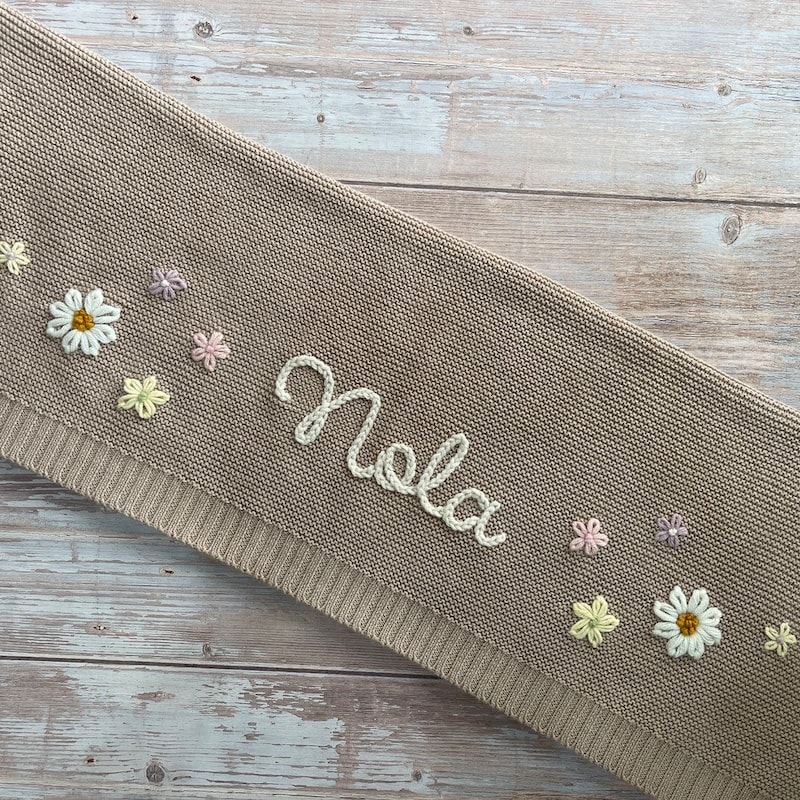 Embroidery Baby Blanket - Etsy