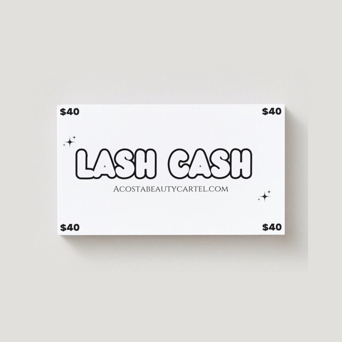 Lash Cash, Lash Cards, Referral Certificate, Cash Certificate, Loyalty ...