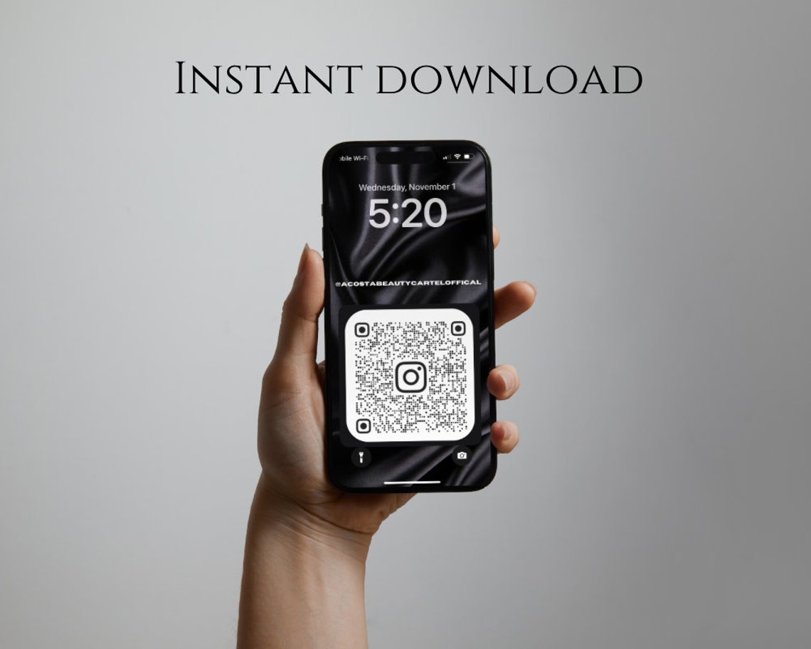 IPhone Wallpaper Template - Qr Code Buisness Wallpaper,lash Tech ...