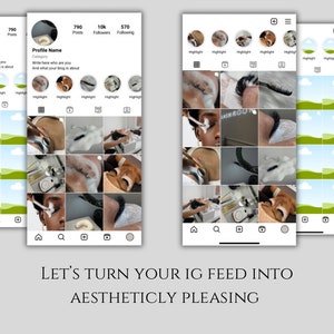 Instagram Feed Template Editable Canva Templates for Feed, Reels ...