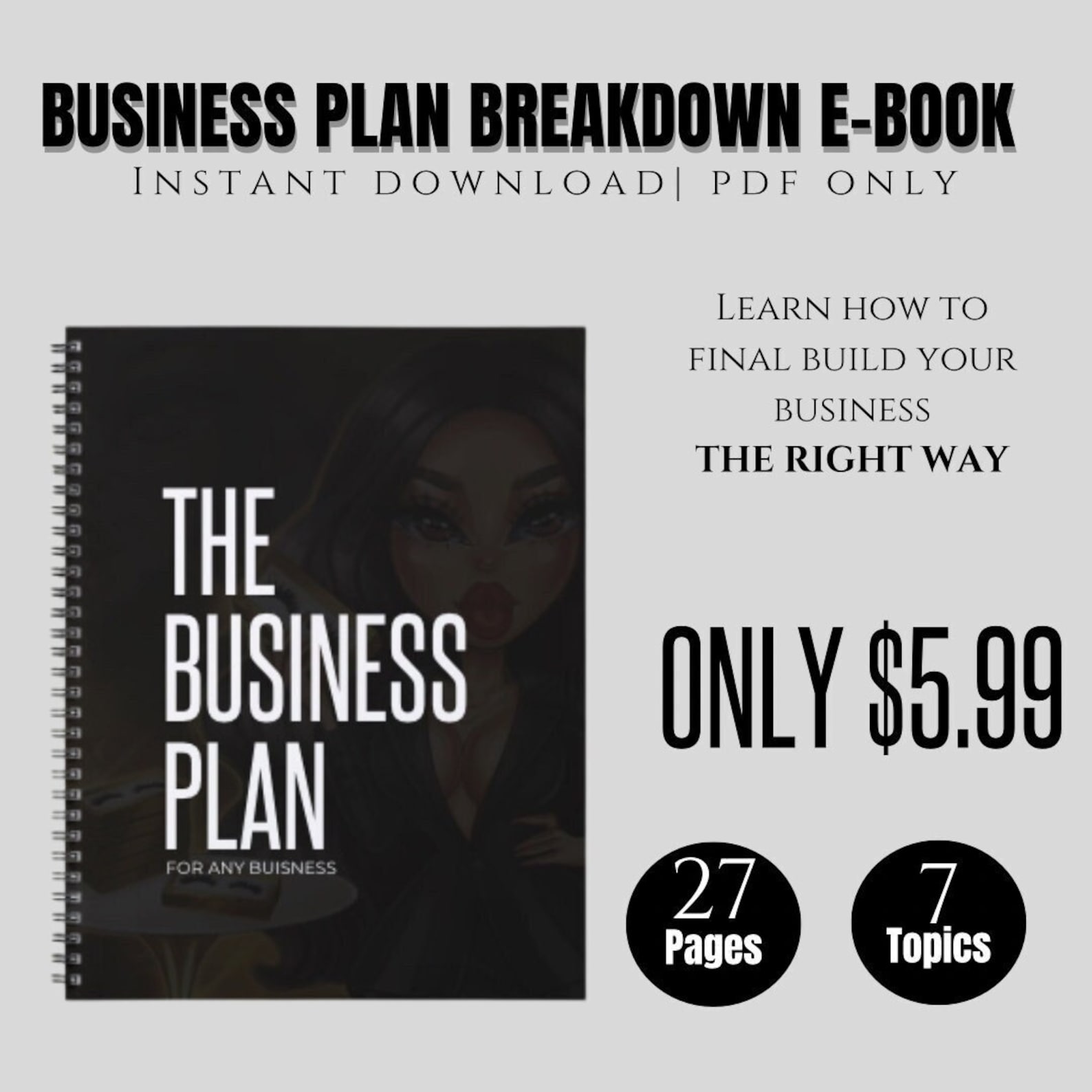 The Business Plan E Book - Etsy