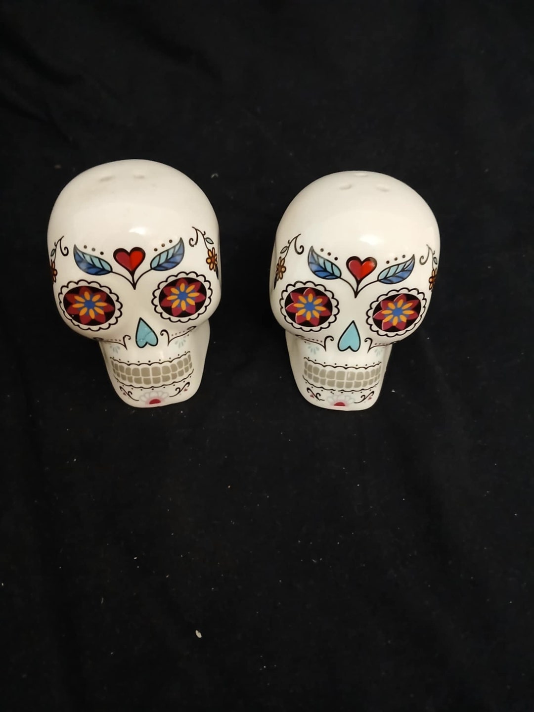 Day of the Dead Skull Salt & Pepper Shakers new-never Used - Etsy