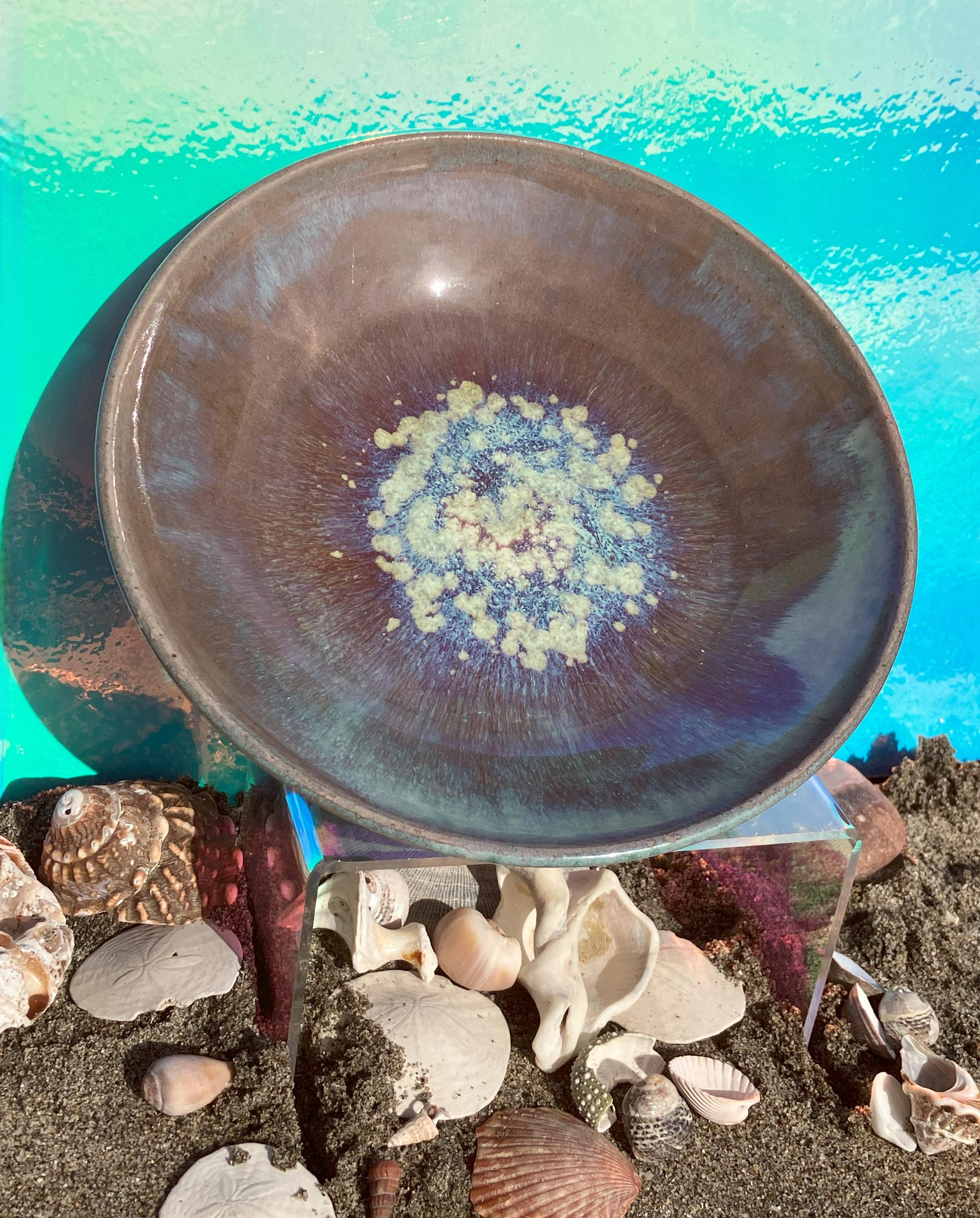 This is a Bright and Colorful Handmade Pottery Dish - Etsy