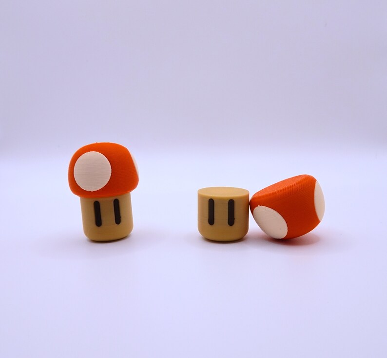 Mario Mushroom Fidget Toy - 3D Printed Stress Reliever - Etsy
