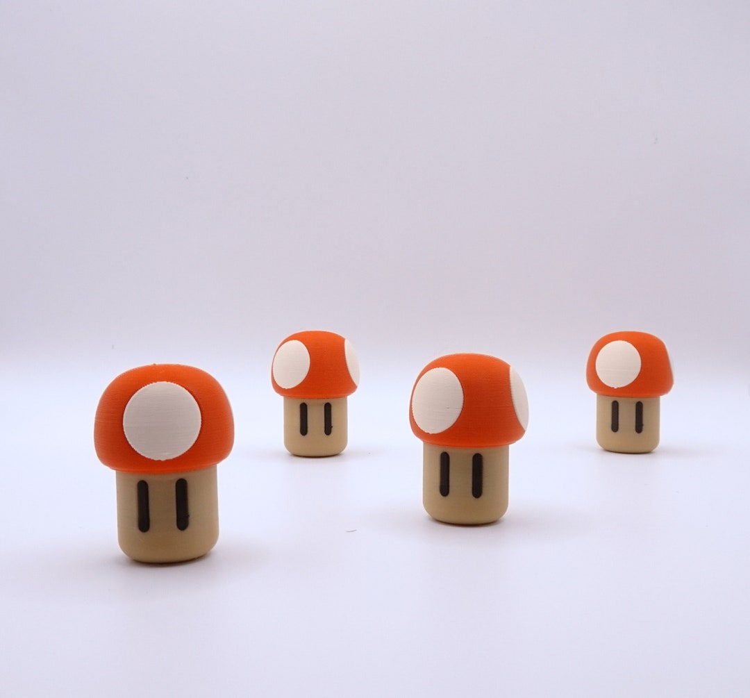 Mario Mushroom Fidget Toy - 3D Printed Stress Reliever - Etsy