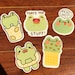 Summer Frog Stickers (set of 2 Stickers) - Etsy