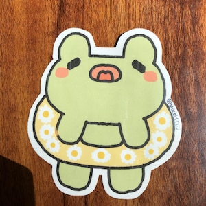 Summer Frog Stickers (set of 2 Stickers) - Etsy
