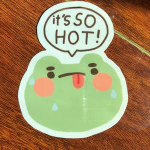 Summer Frog Stickers (set of 2 Stickers) - Etsy