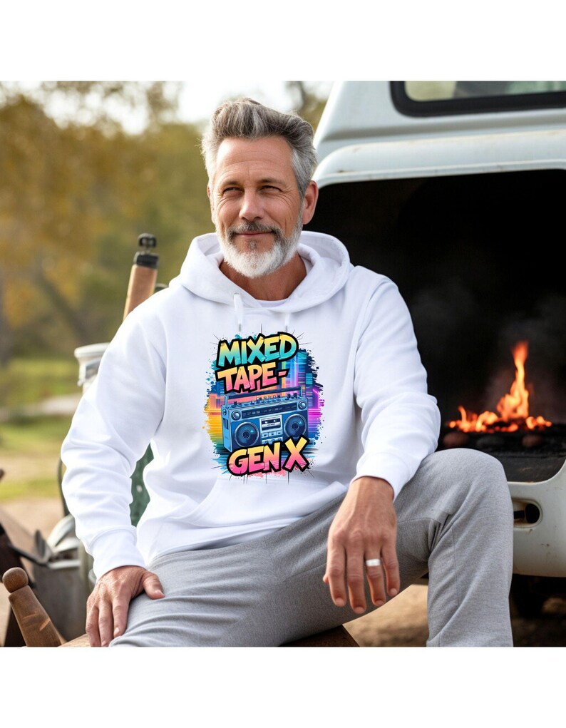 Retro Gen X Mixed Tape Boom Box Graphic for 80s Nostalgia - Etsy