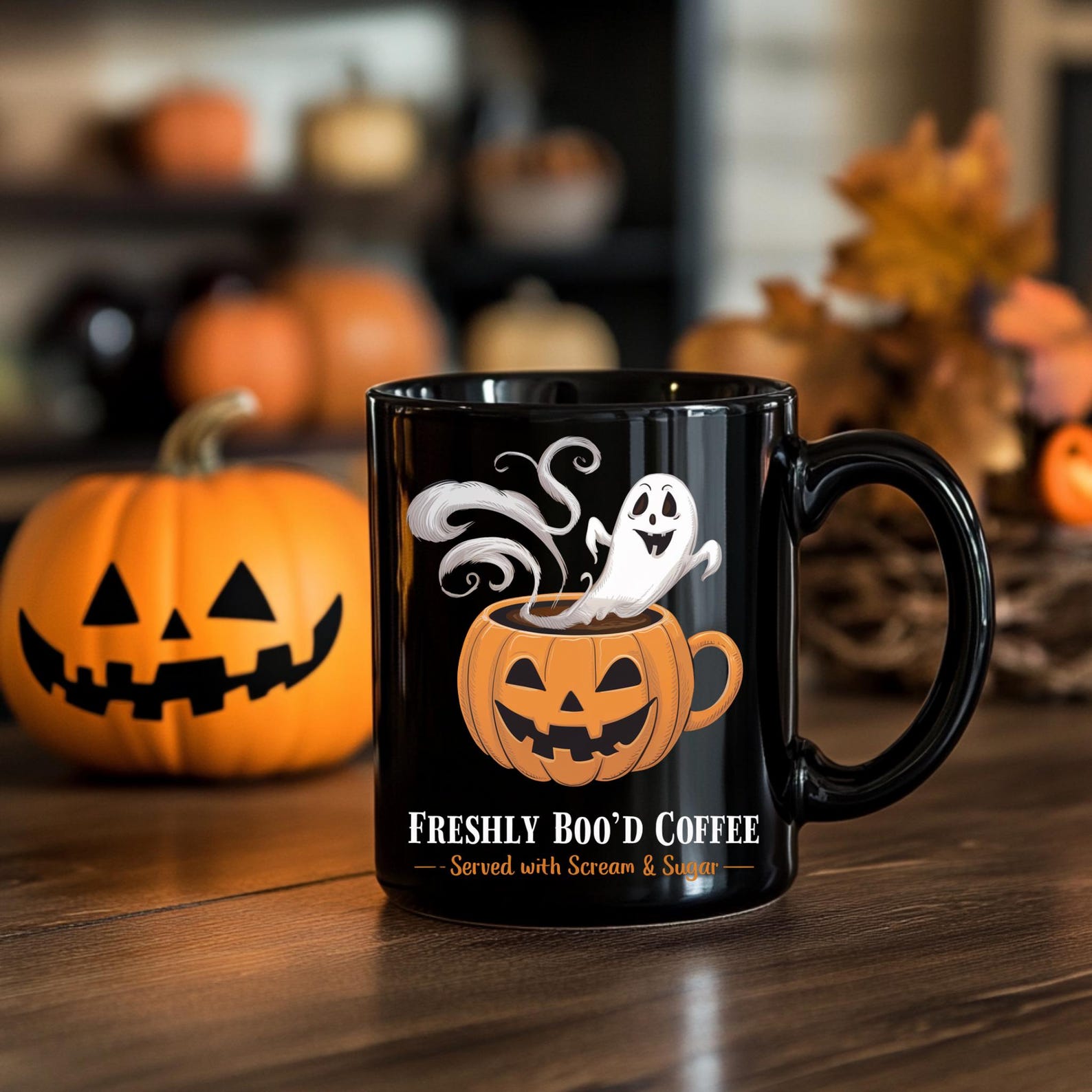 Freshly Boo Coffee Halloween - Etsy