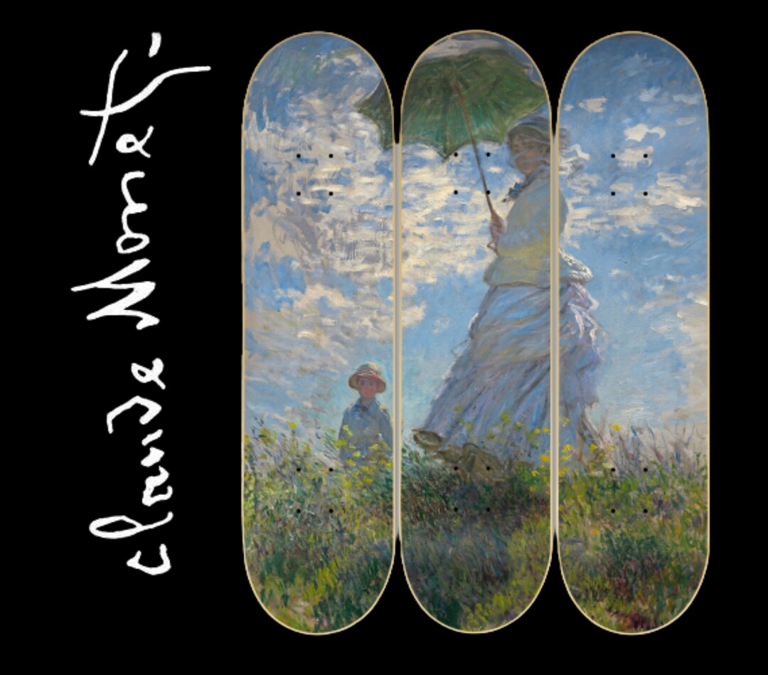 Claude Monet Skateboard Wall Art - Etsy