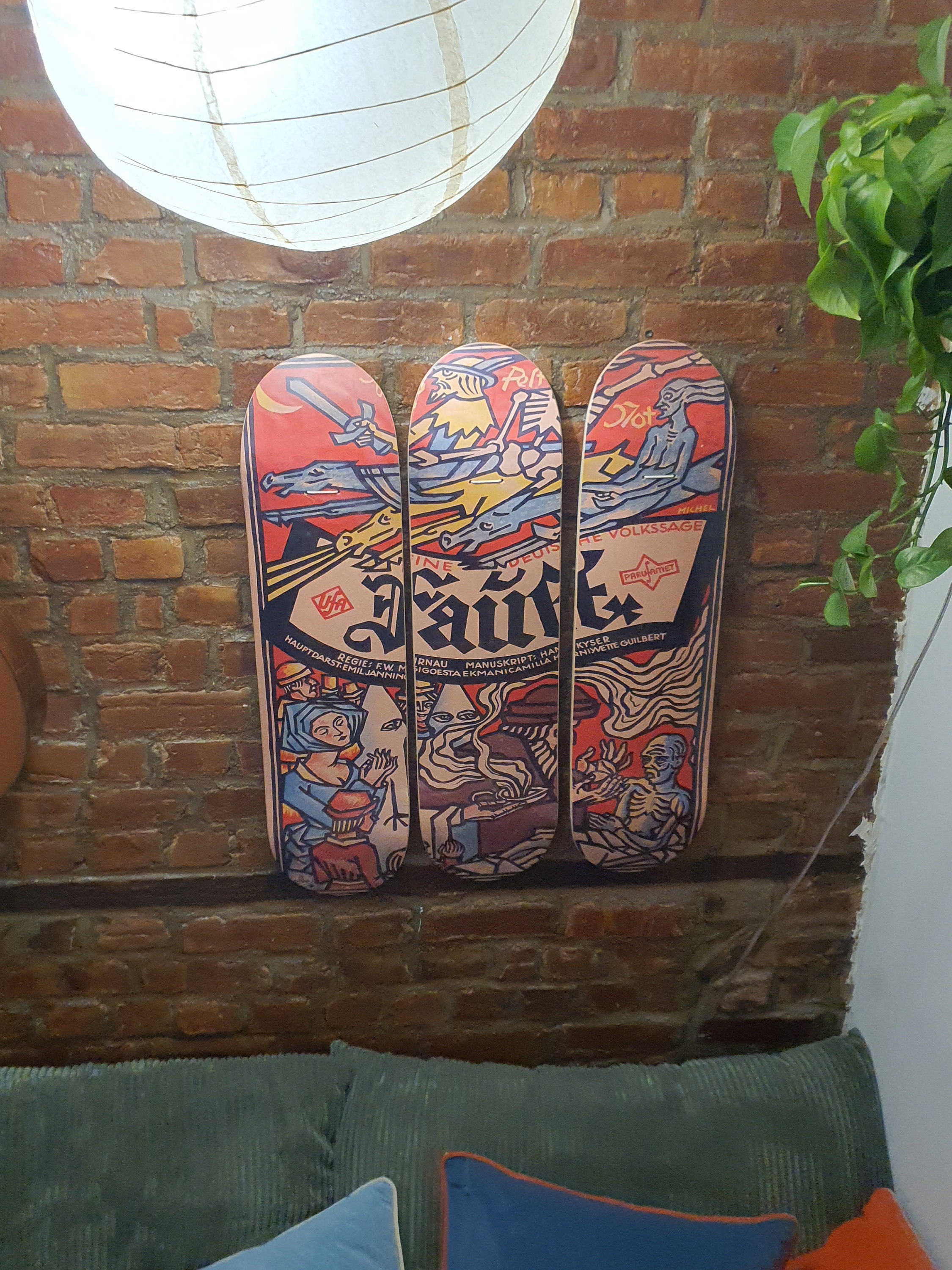 19th Century Faust Poster Triptych Skateboard Wall Art - Etsy