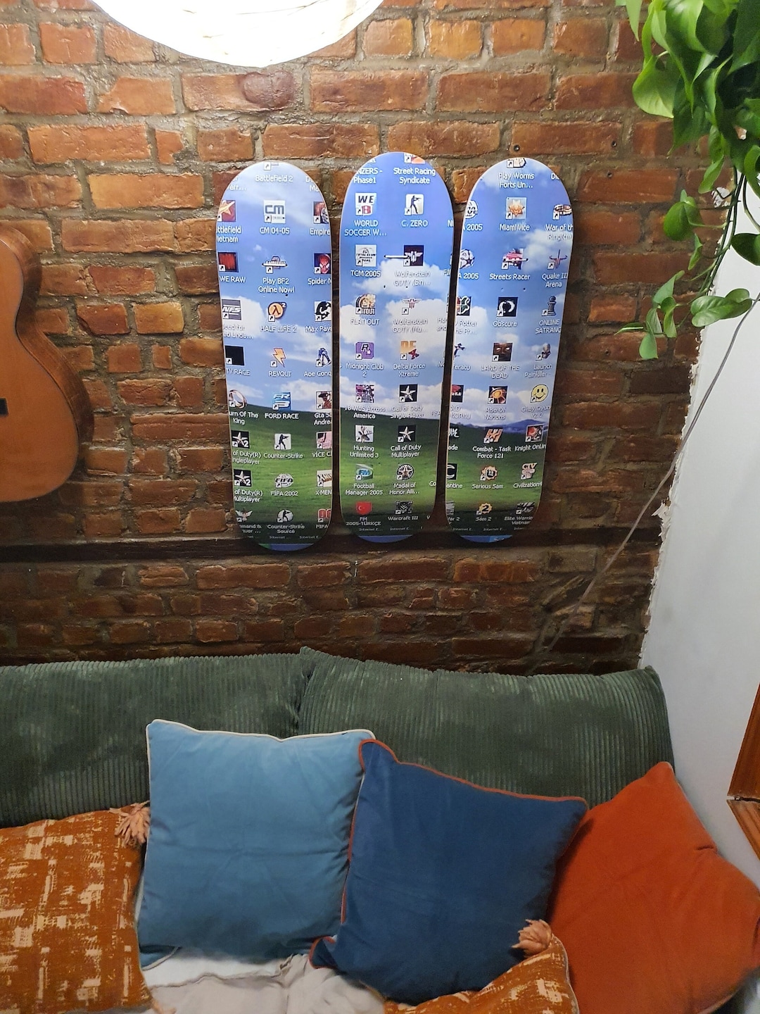 Windows PC Desktop Printed Triptych Modern Art - Etsy