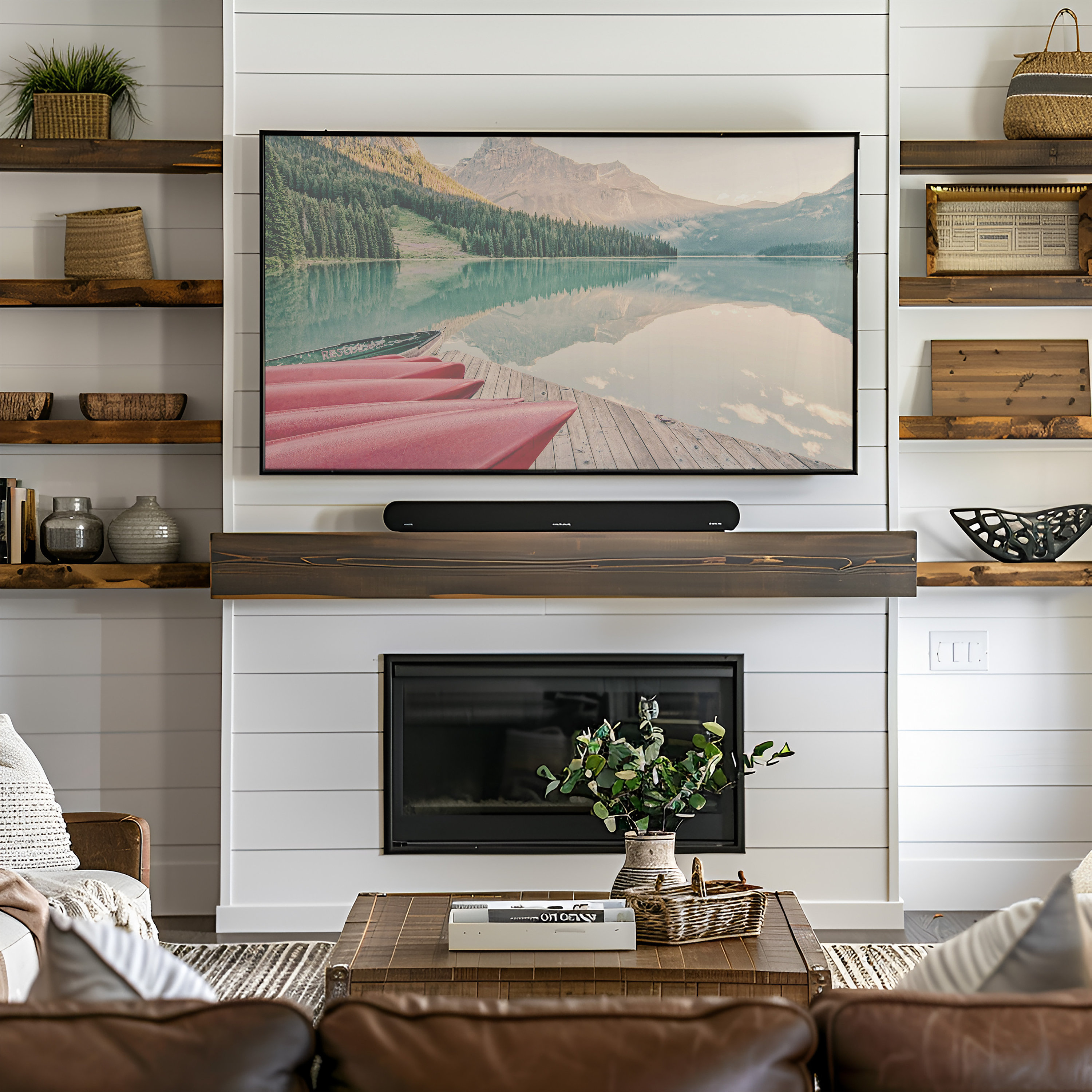 Lake Frame Tv Art, Canoe Frame Tv Art, Nature Tv Art, Samsung Frame Tv ...