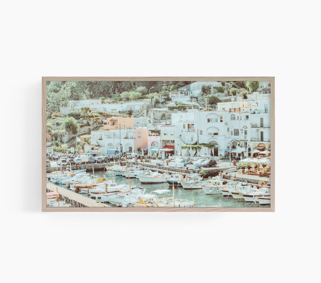 Italy Port Frame Tv Art, Frame TV Art Best Seller, Summer Frame Tv Art ...