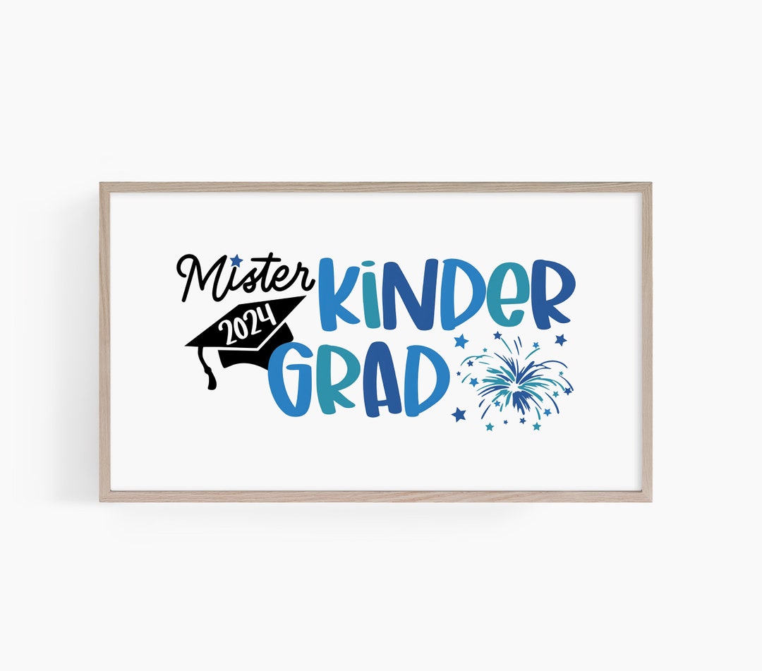 2024 Graduation Frame Tv Art, Graduation Tv Art, Kindergarten Grad ...
