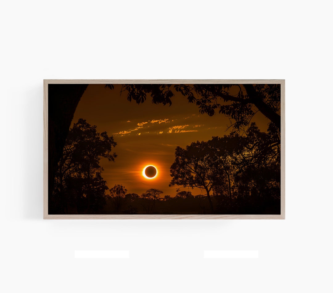 Eclipse Frame Tv Art, Total Solar Eclipse Frame Tv Art, Dynamic Sky ...