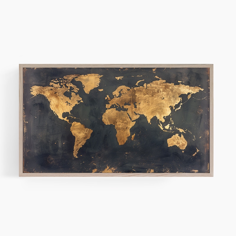 Unique World Map Frame - Etsy