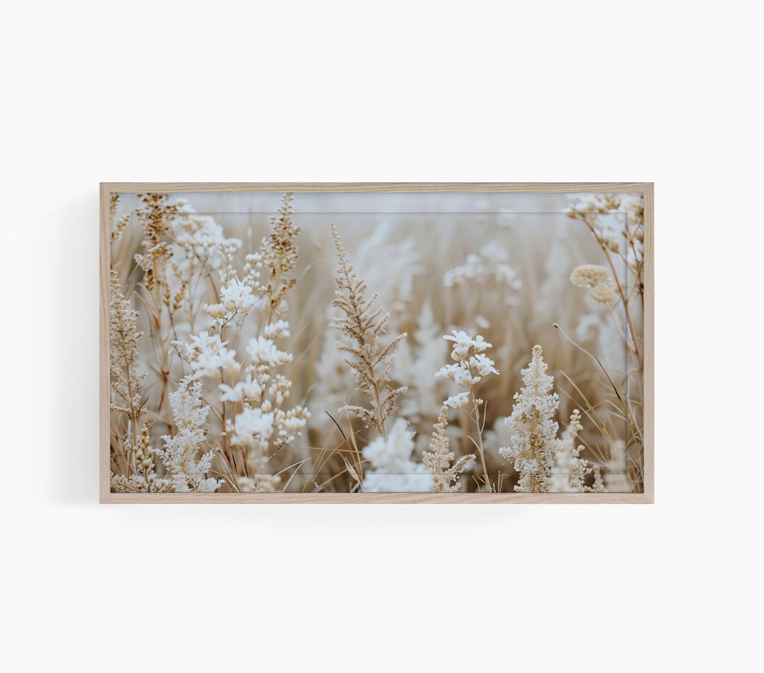 Wildflower Field Frame Tv Art, Samsung Frame TV Art, Country Field ...