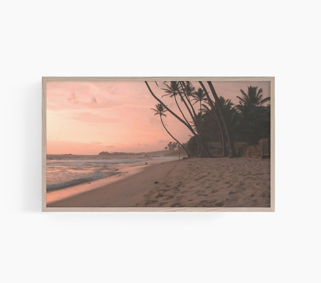 Tropical Frame Tv Art, Coastal Frame Tv Art Print, Beach Photograph ...
