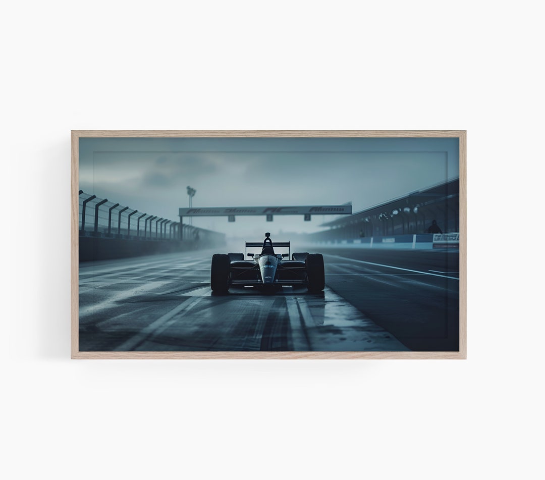 Race Car Frame TV Art, Race Day Party Digital Tv Art, Samsung Frame TV ...