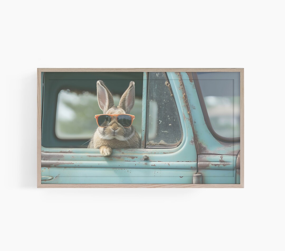 Easter Bunny Frame Tv Art, Samsung Frame TV Art, Easter Digital Art for ...