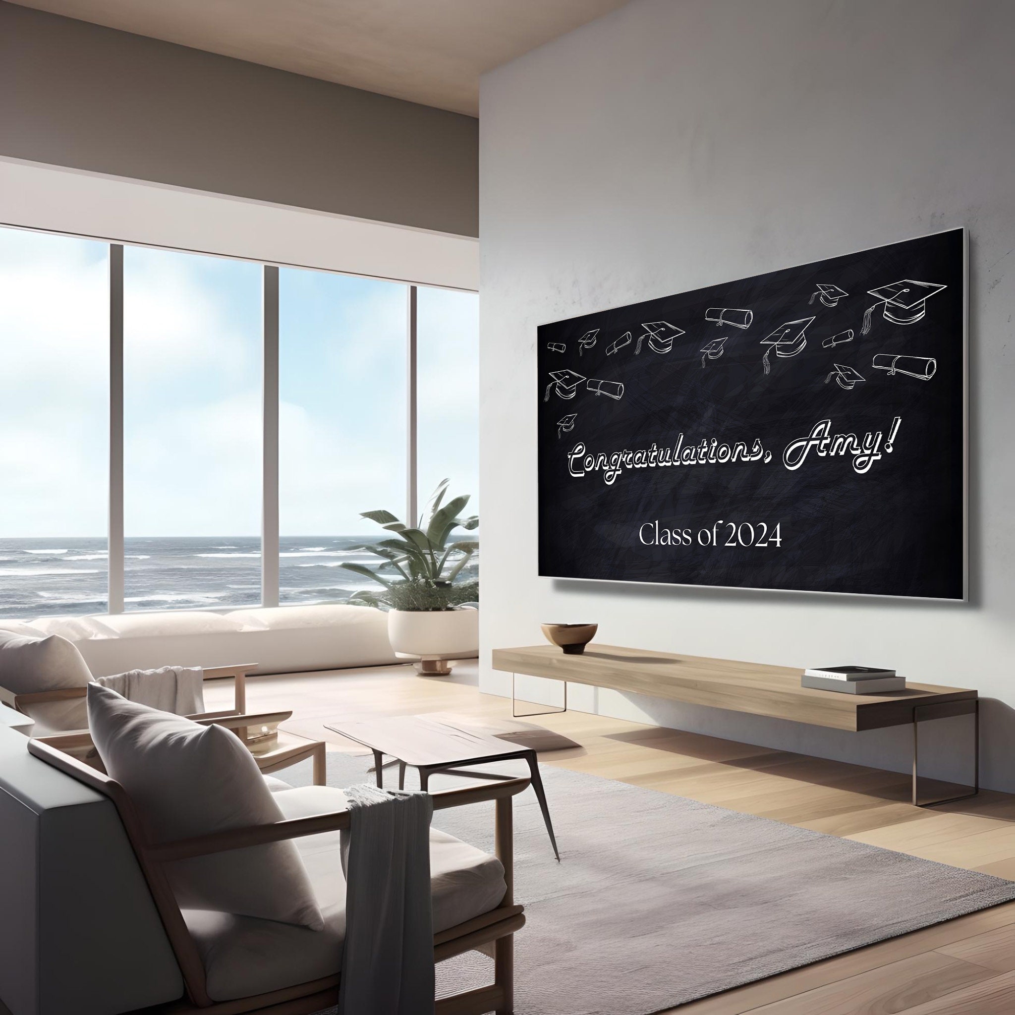 Personalized Graduation Tv Art, Custom Graduation Frame Tv Art, Custom ...