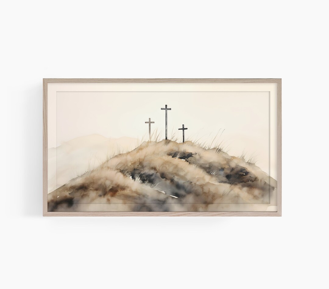 Religious Tv Art, Cross Frame Tv Art Christian, the Frame Tv Art ...