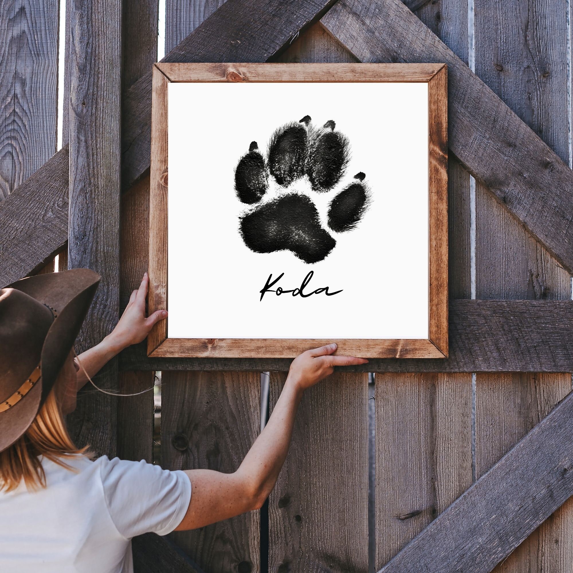 Custom Dog Paw Print, Digital Dog Paw Print, New Puppy Paw Print Gift ...