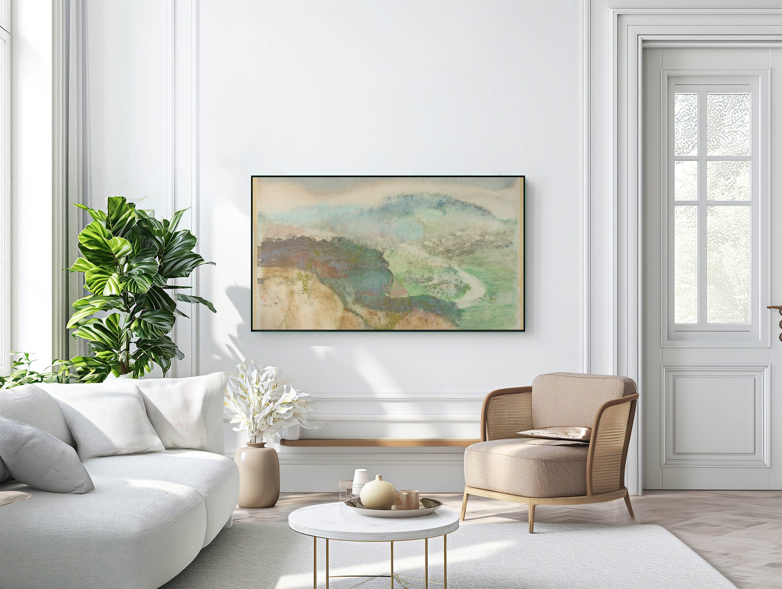 Abstract Frame Tv Art, Samsung Frame Tv Art, Vintage Painting Frame Tv ...