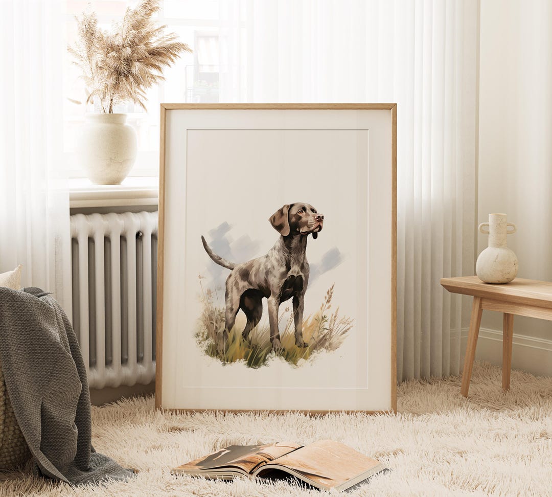 Hunting Nursery Wall Art, Hunting Dog Nursery Print, German Shorthair ...