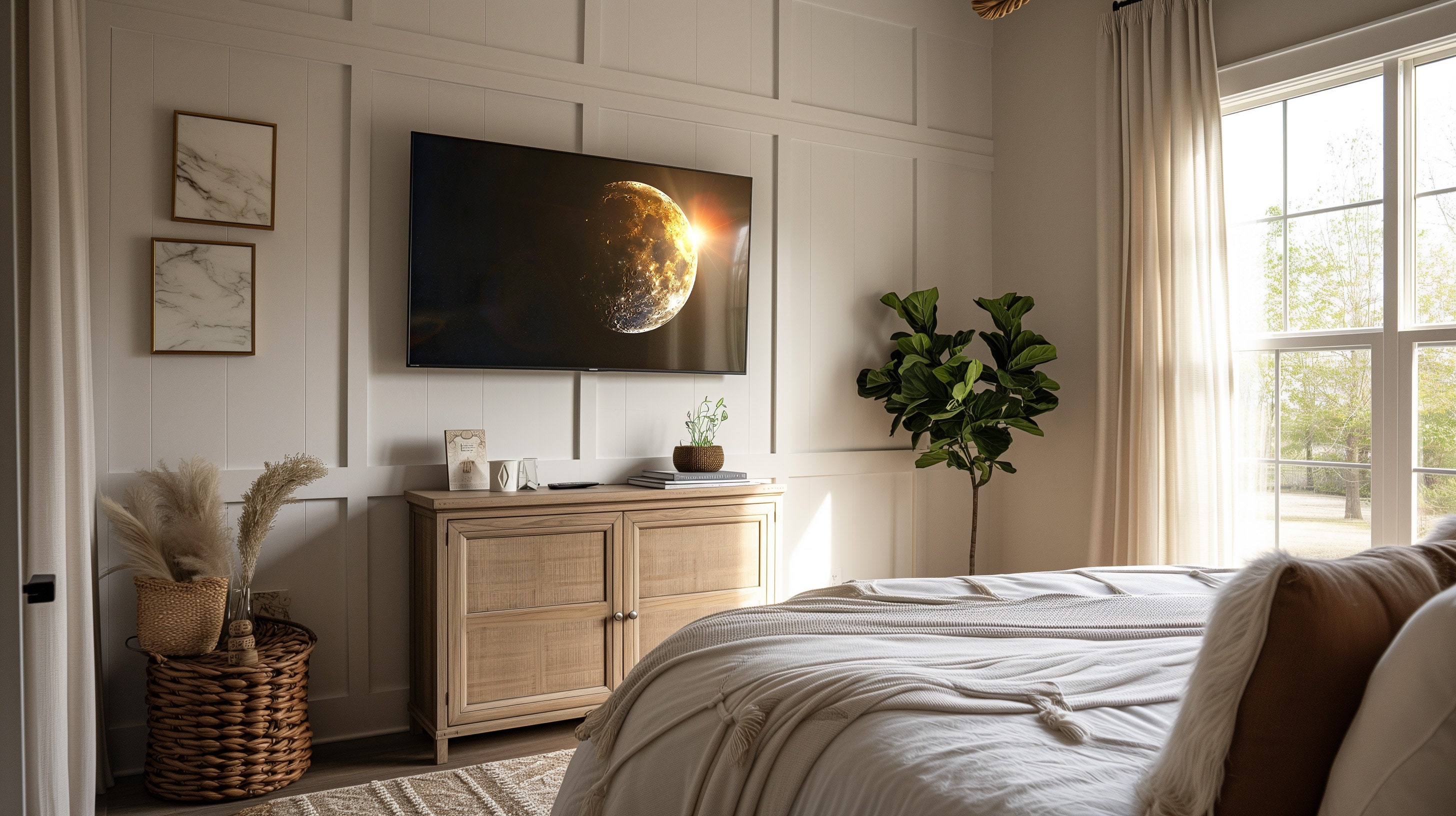 Eclipse Frame Tv Art, Total Solar Eclipse Frame Tv Art, Dynamic Sky ...