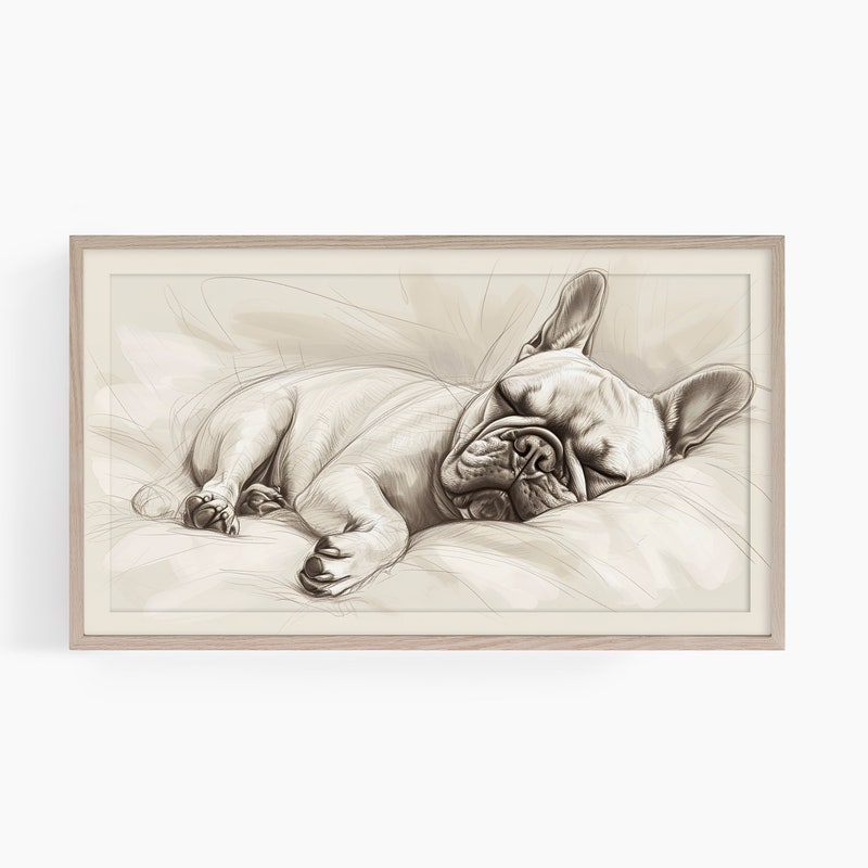 Framed Frenchie Dog Art - Etsy