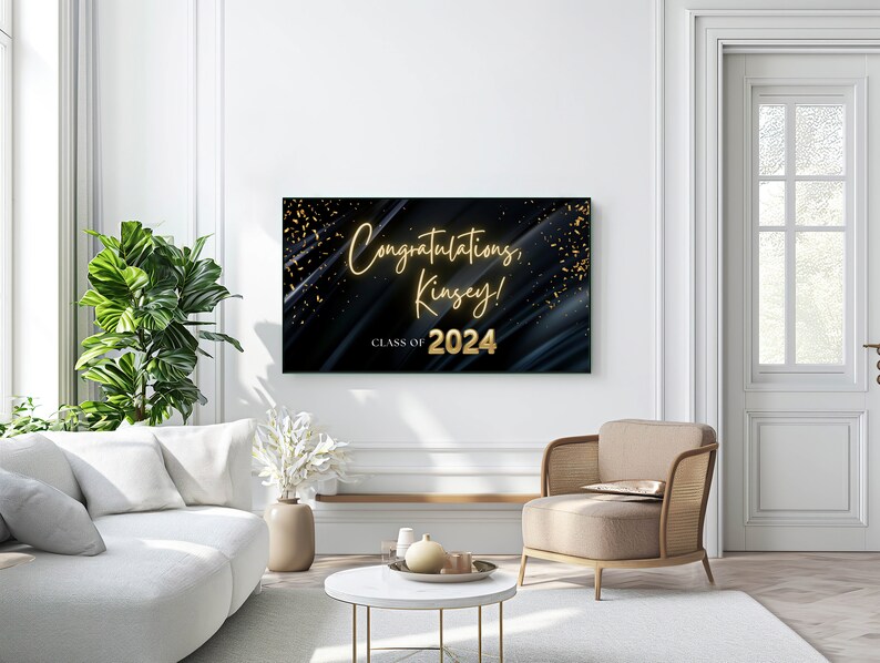 Personalized Frame Tv Art, Custom Graduation Frame Tv Art, Graduation ...