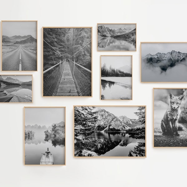 Black and White Nature Prints - Etsy