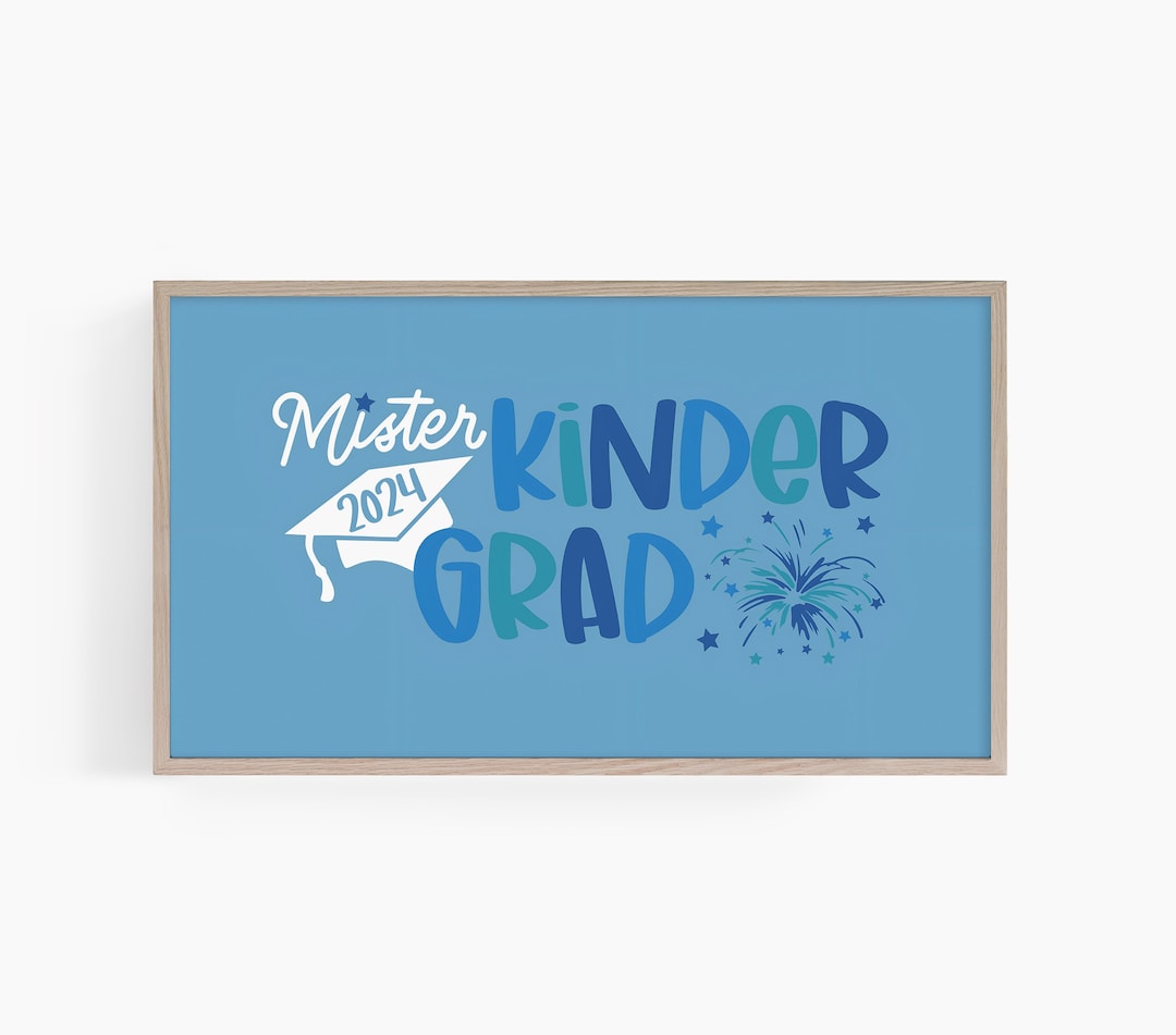 Kindergarten Graduation Frame Tv Art, School Graduation Tv Art ...