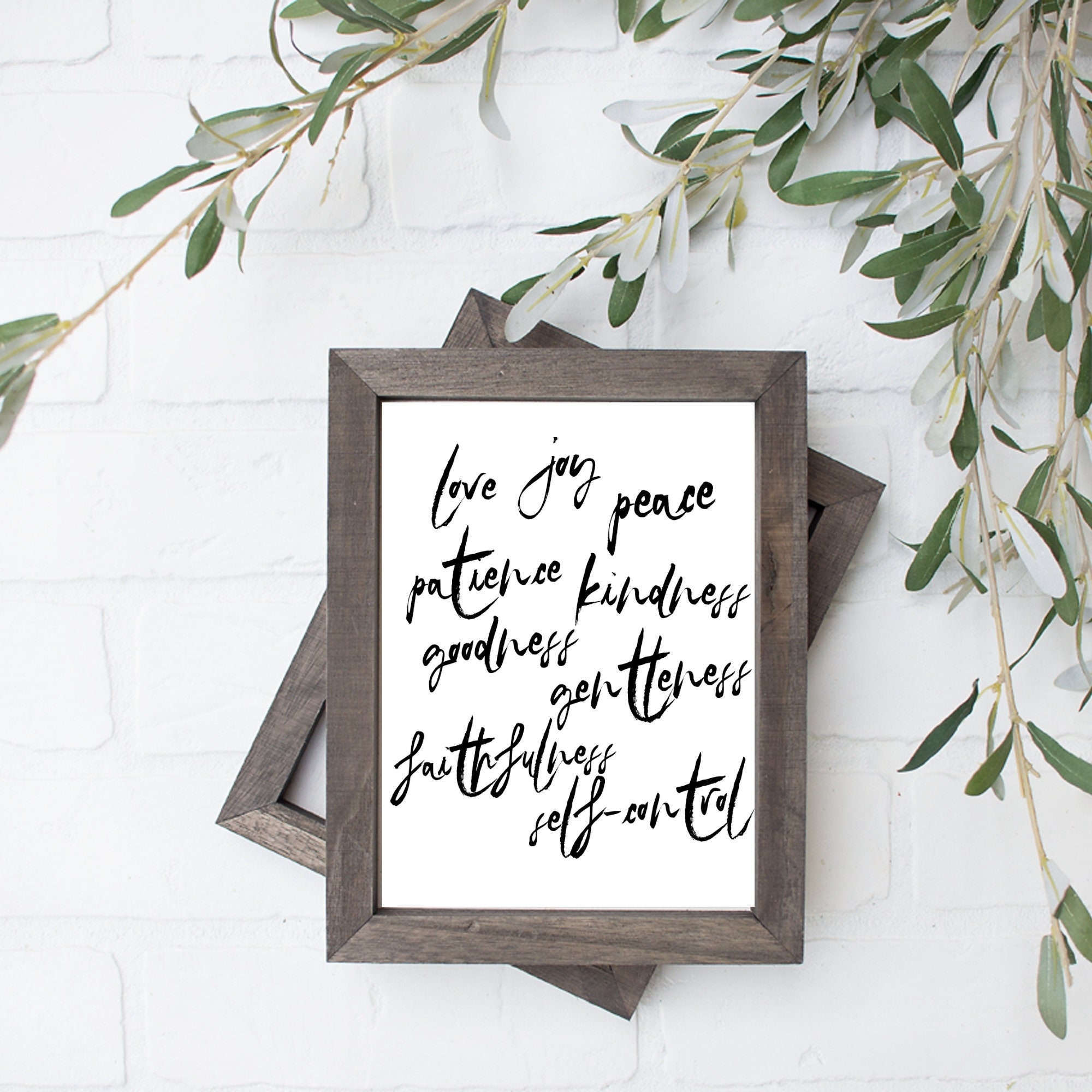 Fruit of the Spirit Wall Art, Farmhouse Scripture Wall Art, Digital ...