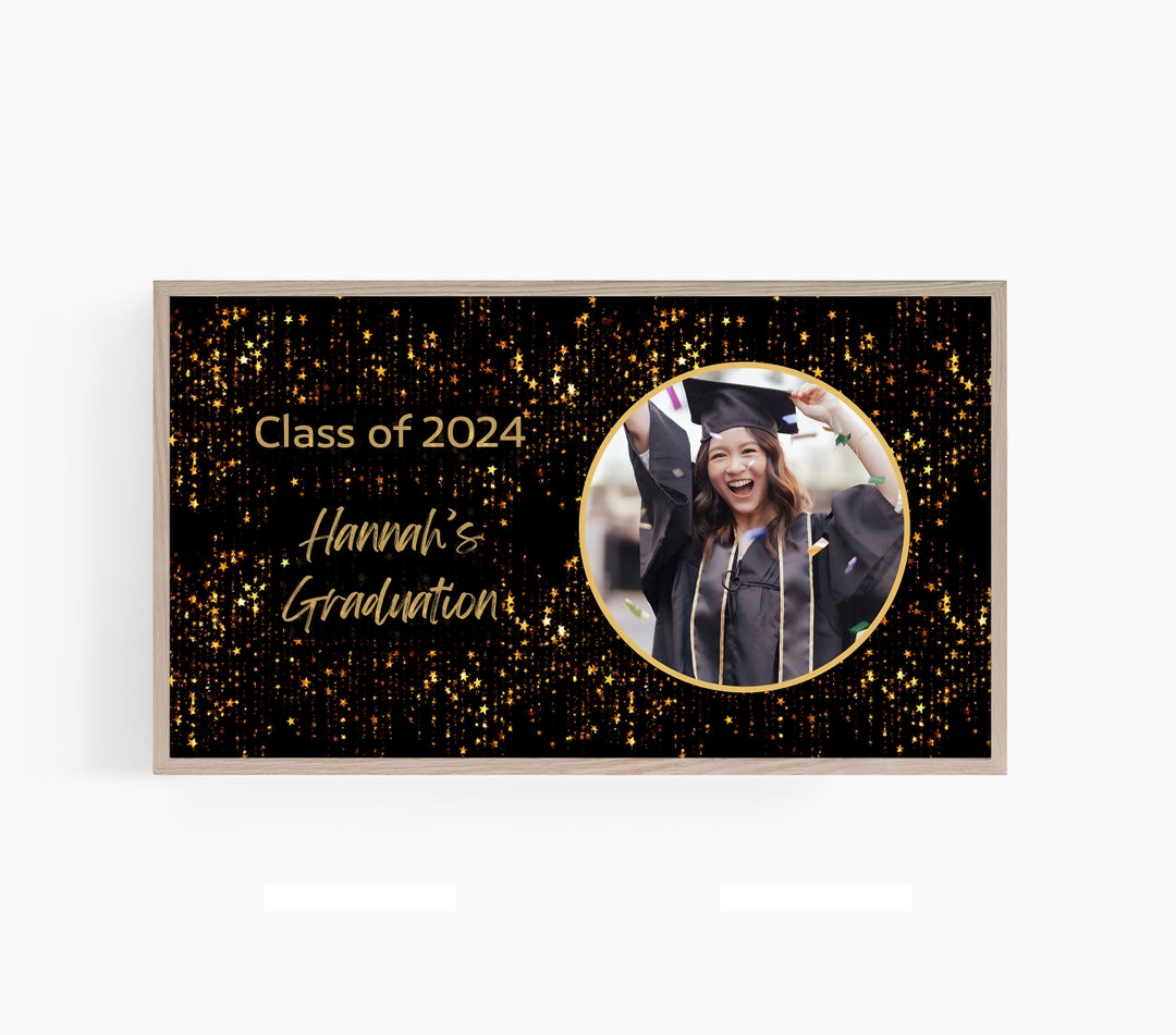 Custom Graduation Samsung Frame Tv Art, Graduation Celebration Party ...