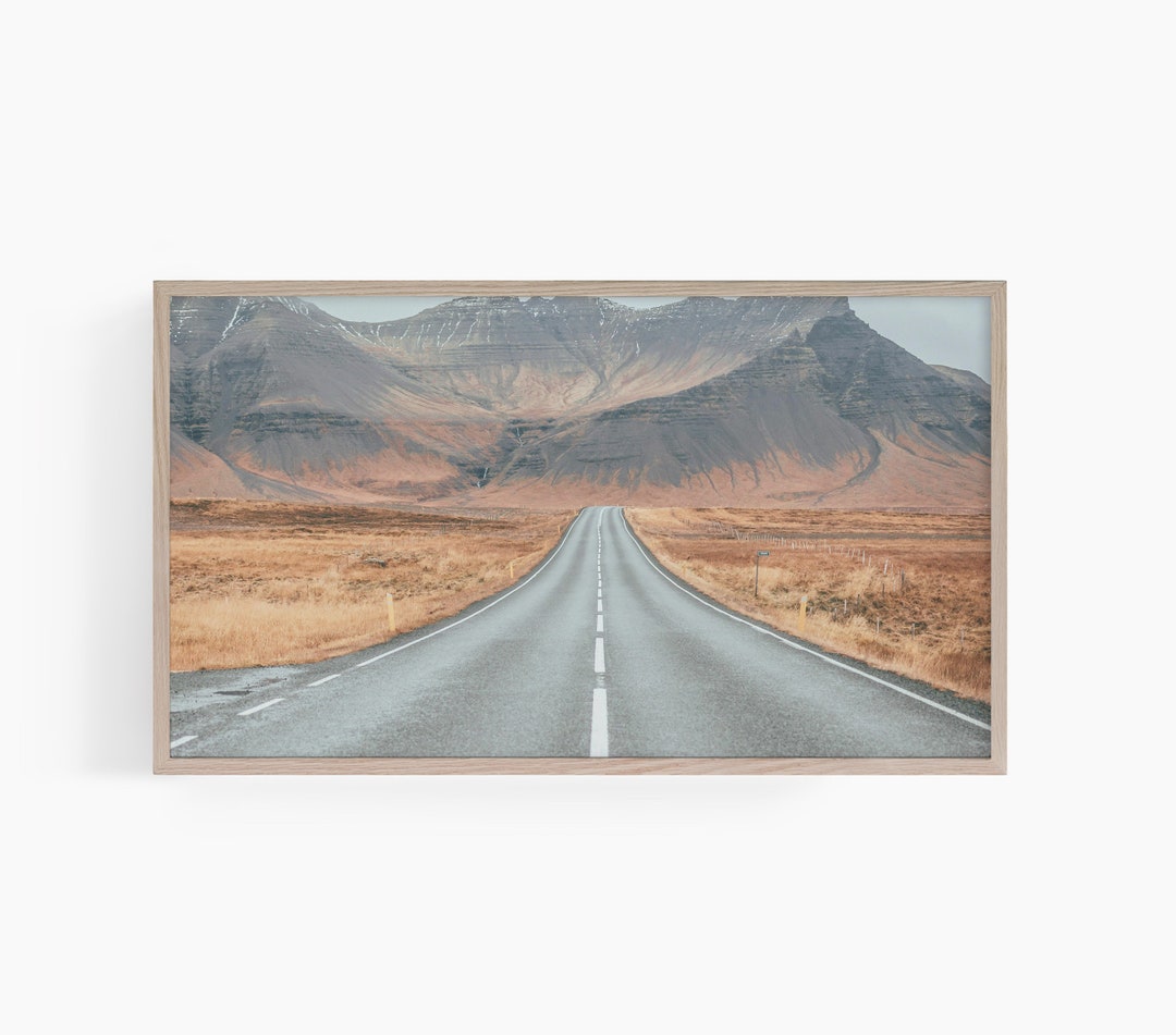 Nomad Frame Tv Art, Mountain Range Frame Tv Art, Traveling Frame Tv Art ...